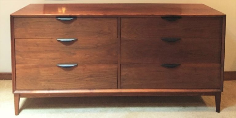 Mid Century Modern Walnut Lowboy Dresser by Dillingham - EPOCH