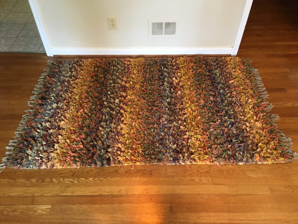 Multi Colored Rag Weave Area Rug - EPOCH