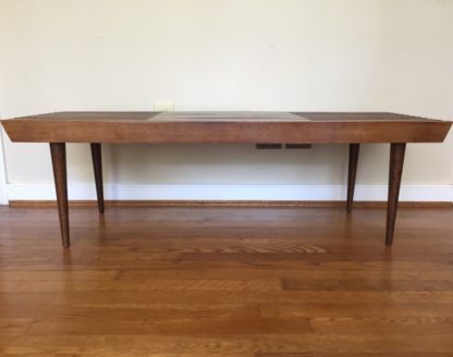 MCM Expandable Wood Slat Coffee Table - EPOCH