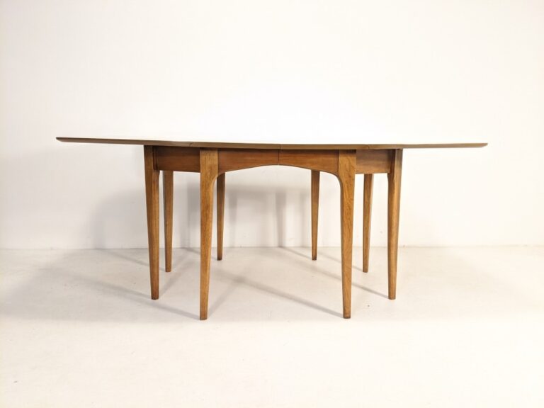 Mid Century Modern Dining Set, Three Leaves, Four Chairs, Profile ...
