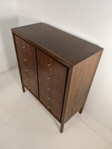 Three Piece Mid Century Modern Walnut Bedroom Set by Basic Witz - EPOCH