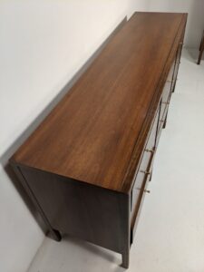 Three Piece Mid Century Modern Walnut Bedroom Set by Basic Witz - EPOCH