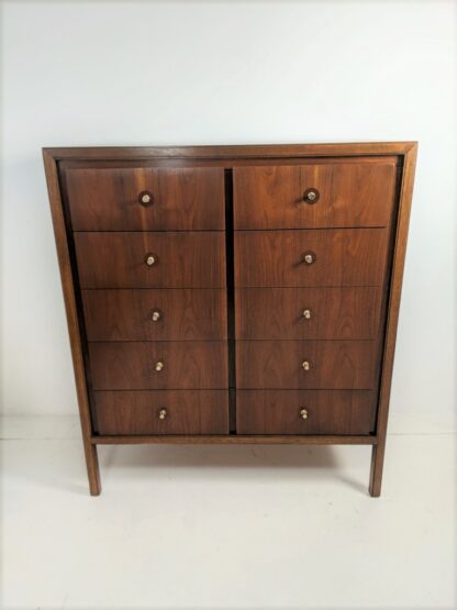 Three Piece Mid Century Modern Walnut Bedroom Set by Basic Witz - EPOCH