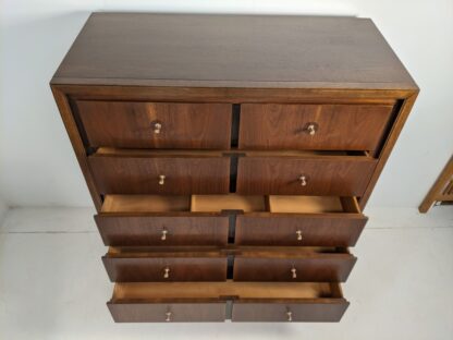 Three Piece Mid Century Modern Walnut Bedroom Set by Basic Witz - EPOCH