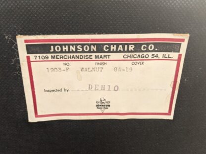 Vintage Mid Century Modern Walnut Armchairs, Johnson Chair Co. - EPOCH