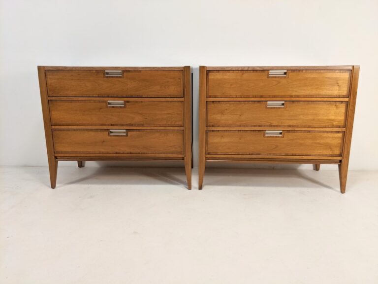 Mid Century Modern Walnut Petite Dressers by Basic Witz Furniture - EPOCH