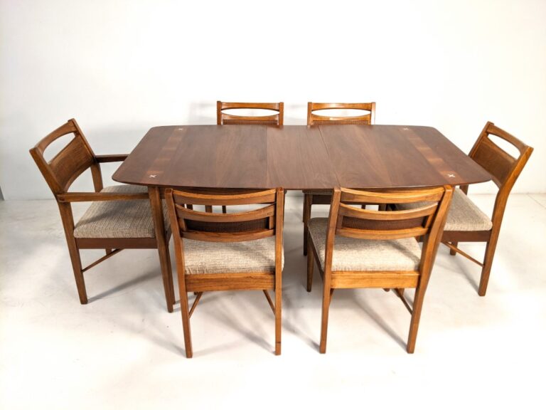 Vintage MCM Walnut Dining Set, American of Martinsville Accord ...