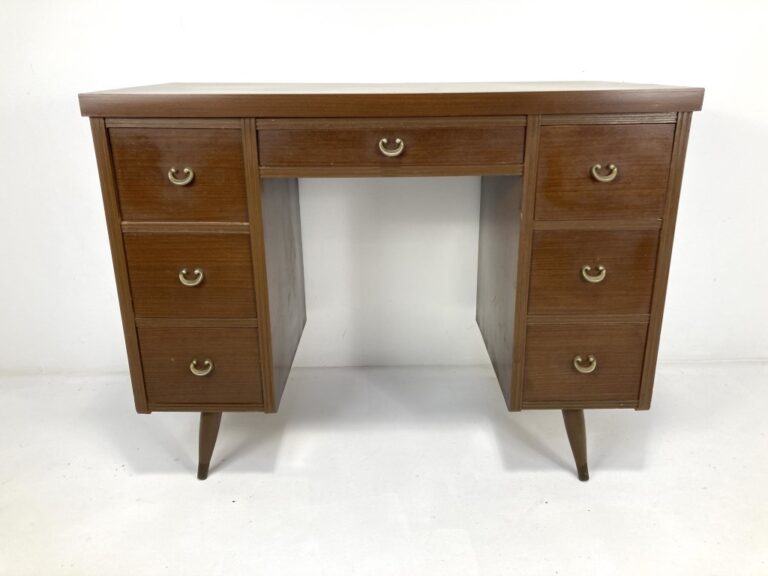 Formica Laminate 7 Drawer Double Pedestal Desk - EPOCH