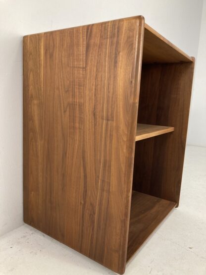 Hand Crafted Walnut Bookcase or Record Album Storage Cabinet - EPOCH