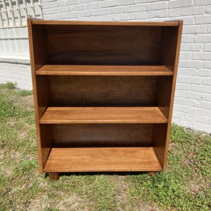 Solid Maple Mid Century Bookcase, Tapered Legs - EPOCH